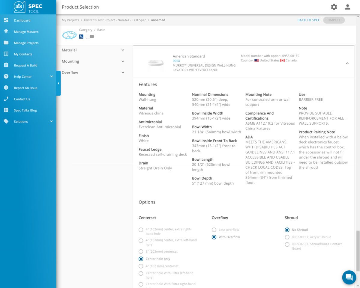 Spec Tool - Allied Technical Solutions - ATS Software